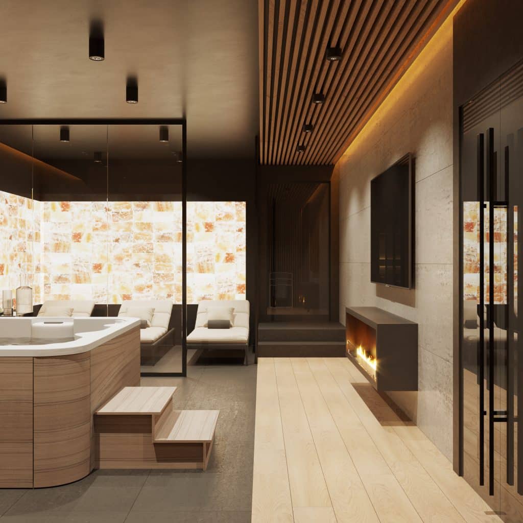 Projekty wykończonych pomieszczeń spa dla obiektów i hoteli
